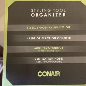 Conair | Bath | New In Box Conair Styling Tool Organizer Black | Poshmark